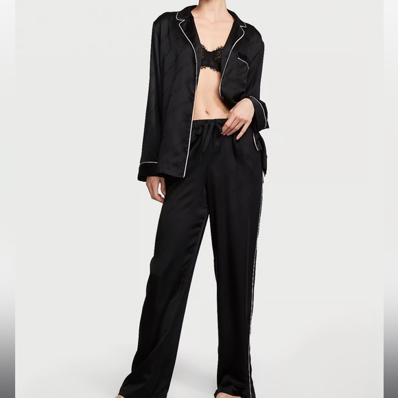 Victoria's Secret | Intimates & Sleepwear | Satin Long Pajama Set ...